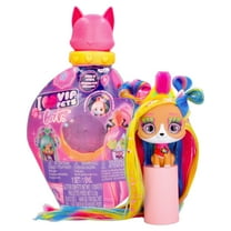 VIP Pets Glam Gem Doll with 6 accessories for Hairstyling, Ages 3 ...