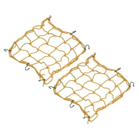 Uxcell 15x15" Extendable Motorcycle Cargo Net Luggage Debris Tie Down ...