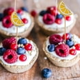 3pcs Lemon Cupcake Toppers with 36 Fruit Toothpicks Cake Picks for ...