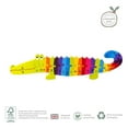 Orange Tree Toys: Crocodile Alphabet Puzzle - 25 Piece Wooden Animal ...