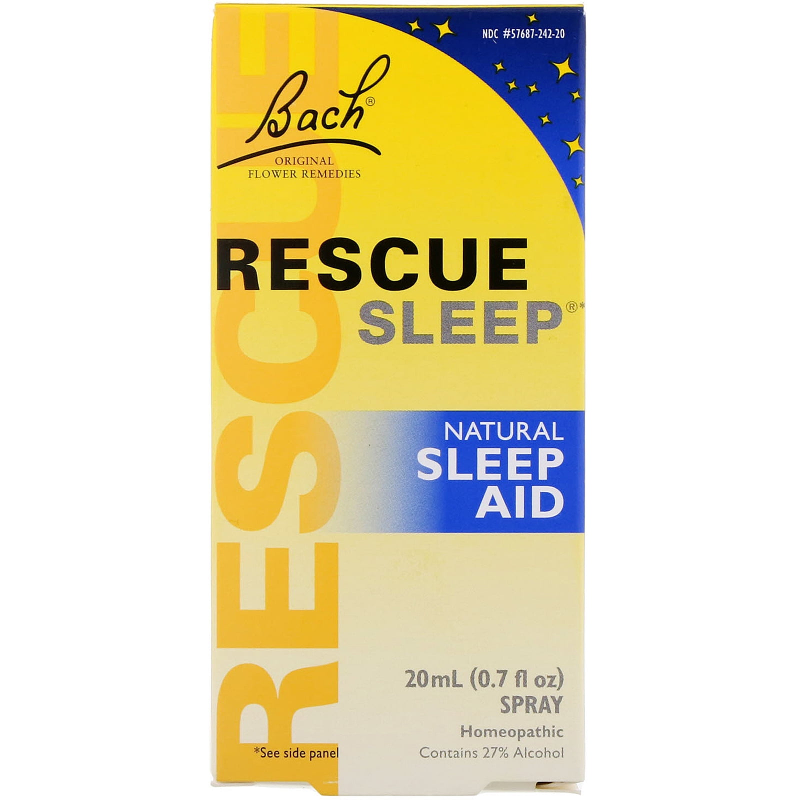 Bach RESCUE SLEEP Spray 20mL, Natural Sleep Aid, Stress Relief, Non ...