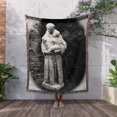 A Religious Statue Of St. Anthony, Woven Blanket - Walmart.com