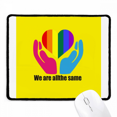 We Are All The Same Art Deco Fashion Mousepad Stitched Edge Mat Rubber ...
