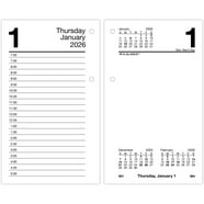 AT-A-GLANCE Financial Desk Calendar Refill, 3 1/2 x 6, White, 2018 ...