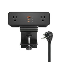 Desk Clamp Power Strip USB C 65W, Desktop Edge Mount Fast Charge ...