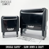 Media Mail Border Top Bottom Self-Inking Rubber Stamp Ink Stamper for ...