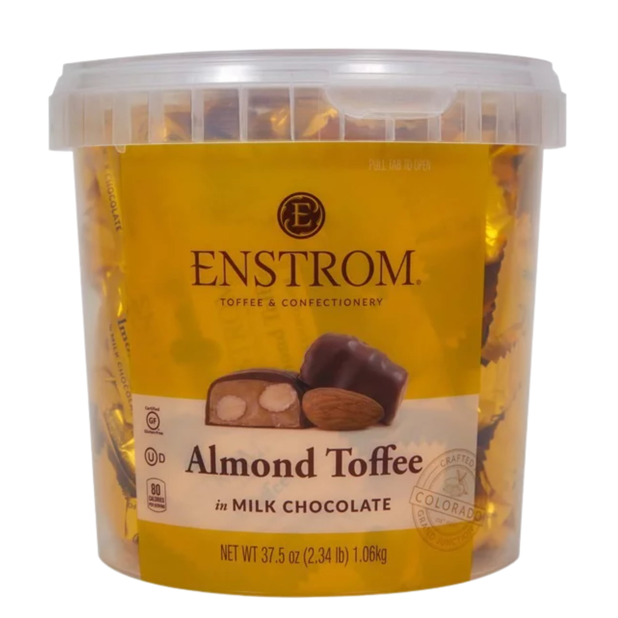 Enstrom Almond Toffee in Milk Chocolate, Handcrafted Gluten Free All ...