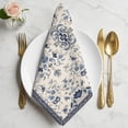 Boho Ethnic Cloth Napkins, Vintage Shabby Southwest Floral Motifs ...