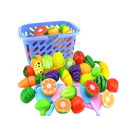 braveheart Kids Fruit Vegetable Slice Toy Playing Props Set Girls ...