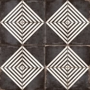 Bedrosians Enchante Matte Porcelain Decorative Tile 8" x 8", Charm (27 ...