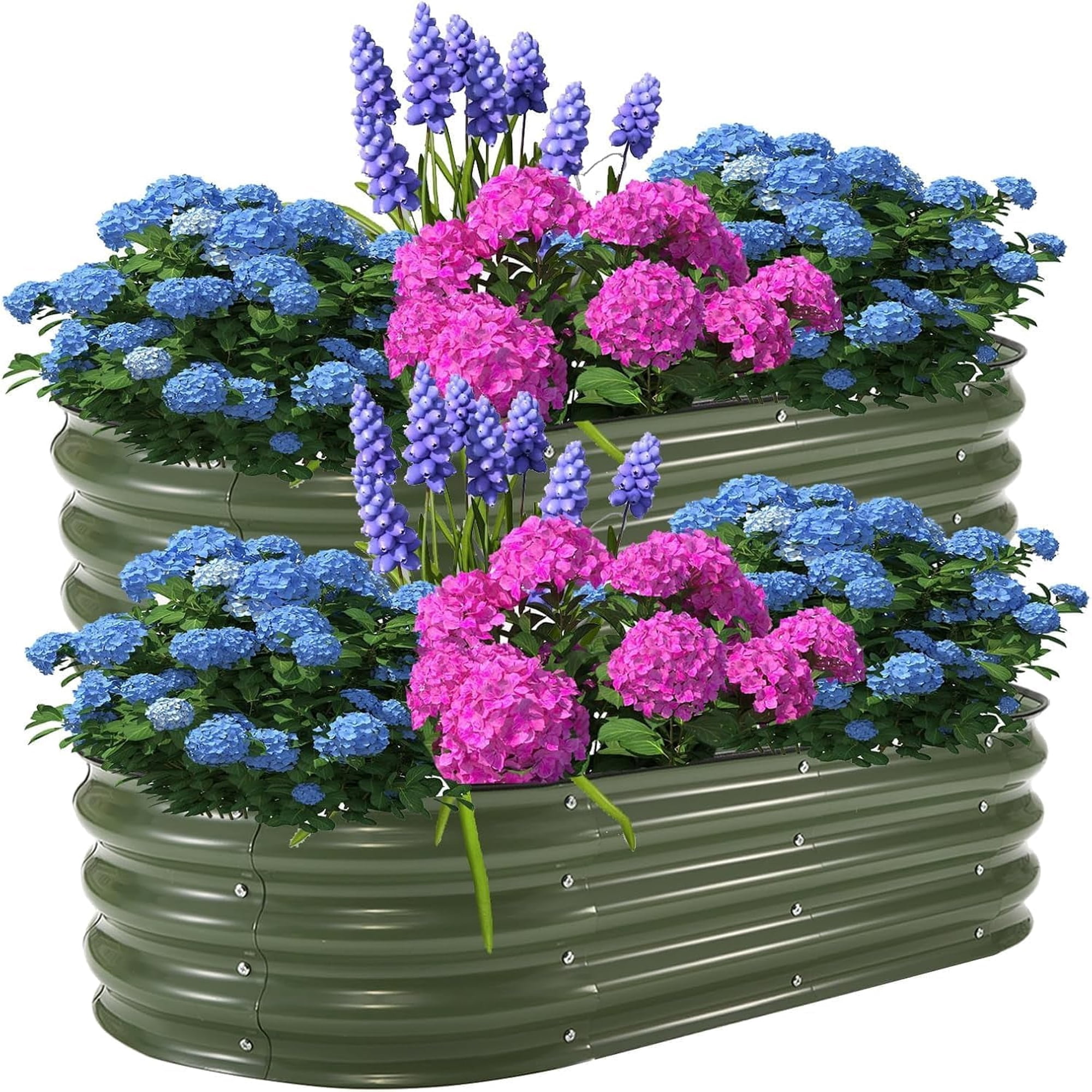 Click here for Yusazens 6x3x2ft (2 Pack) Galvanized Raised Garden... prices