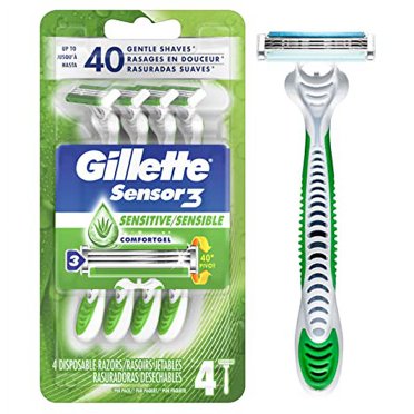 Gillette Sensor Men's Razor Blade Refills, 10 Count, Self-Adjusting ...