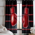 Boxing Glove Blackout Curtains, Cartoon Sports Theme Window Drapes for ...