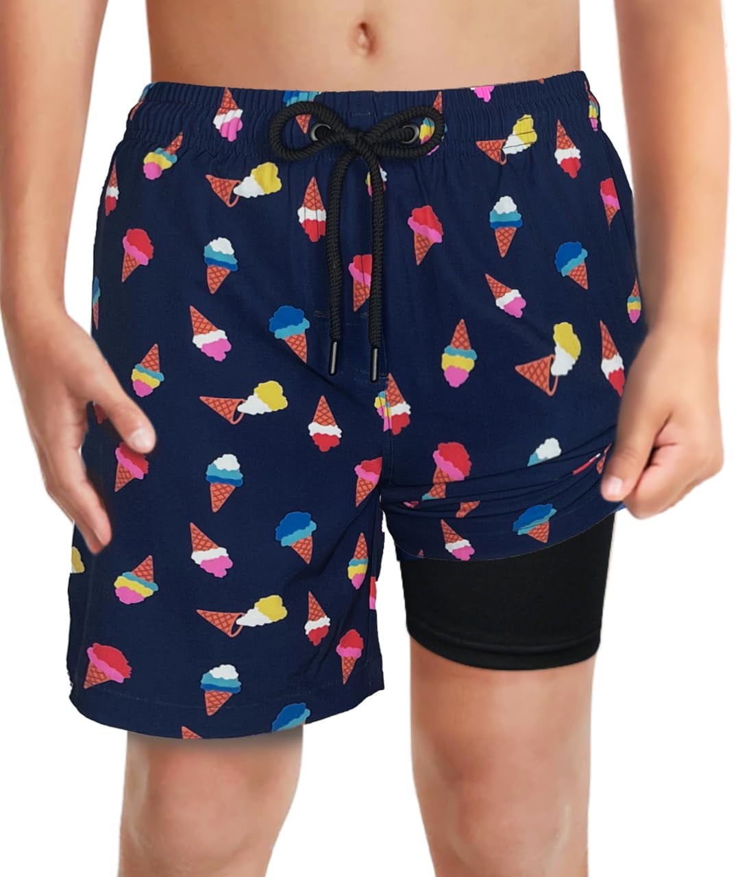 Calzoncillos bóxer de compresión LUCOWEE para niños, UPF 50+, azul ...