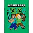 Minecraft Boys MC Heads, Crew Neck, Short Sleeve, Graphic T-Shirt ...