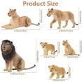 Toymany 6PCS Realistic Lion Figurines with Lion Cubs, 2-5" Jungle ...