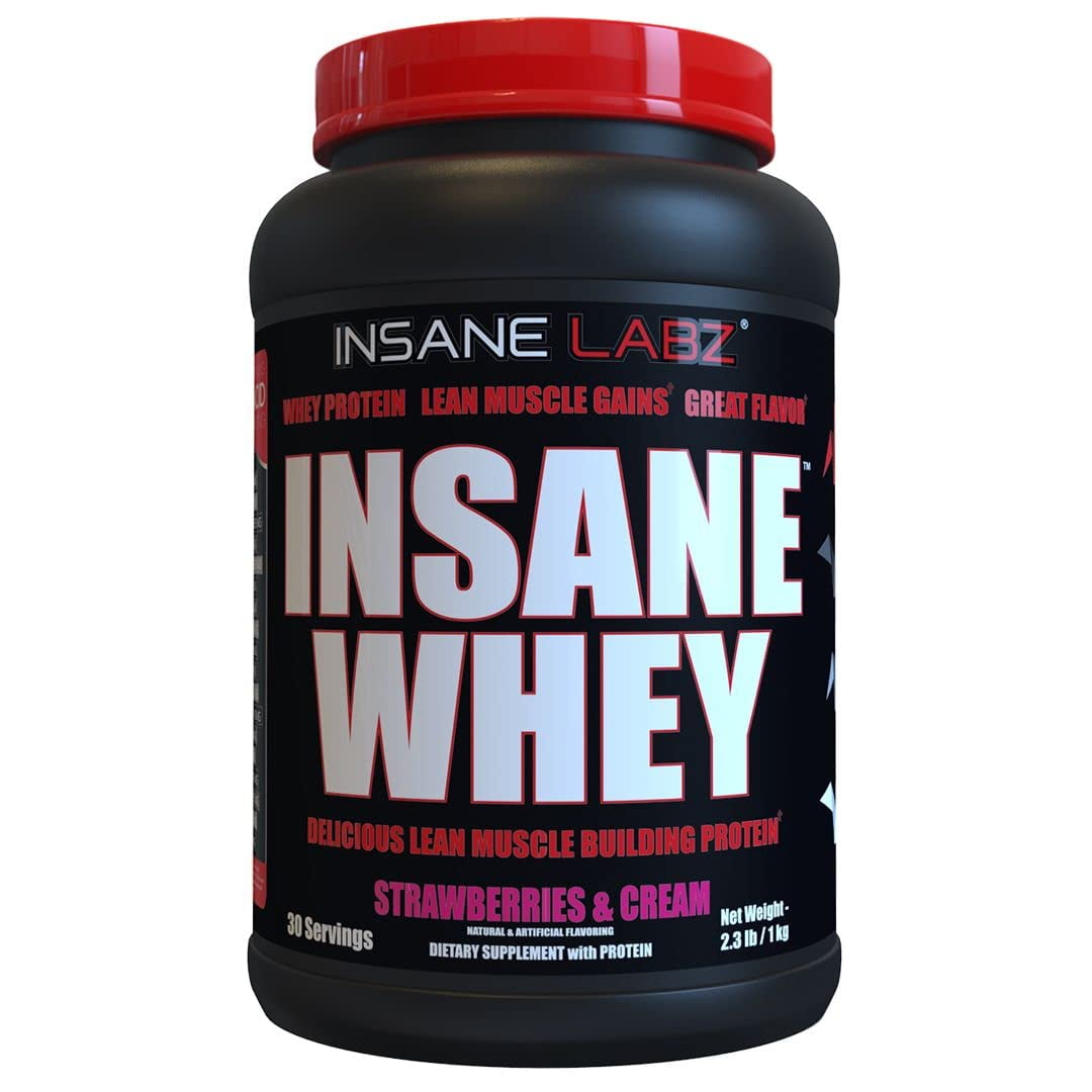 Suplemento de Proteína Insane Labz Insane Whey Sabor Fresa con Crema ...