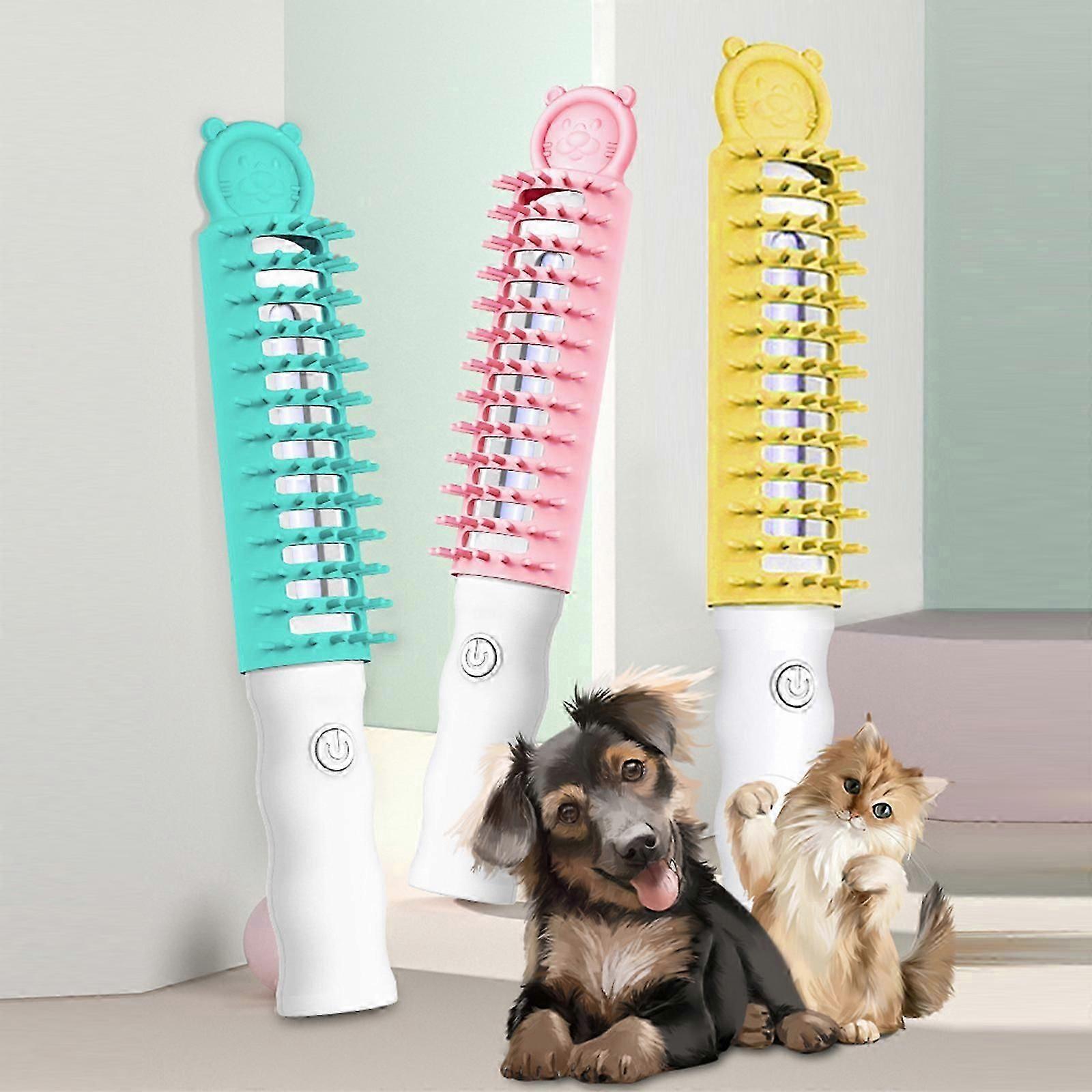UV Pet Dog Comb, 2 in 1 Puppy Grooming Combs with Sterilization and ...