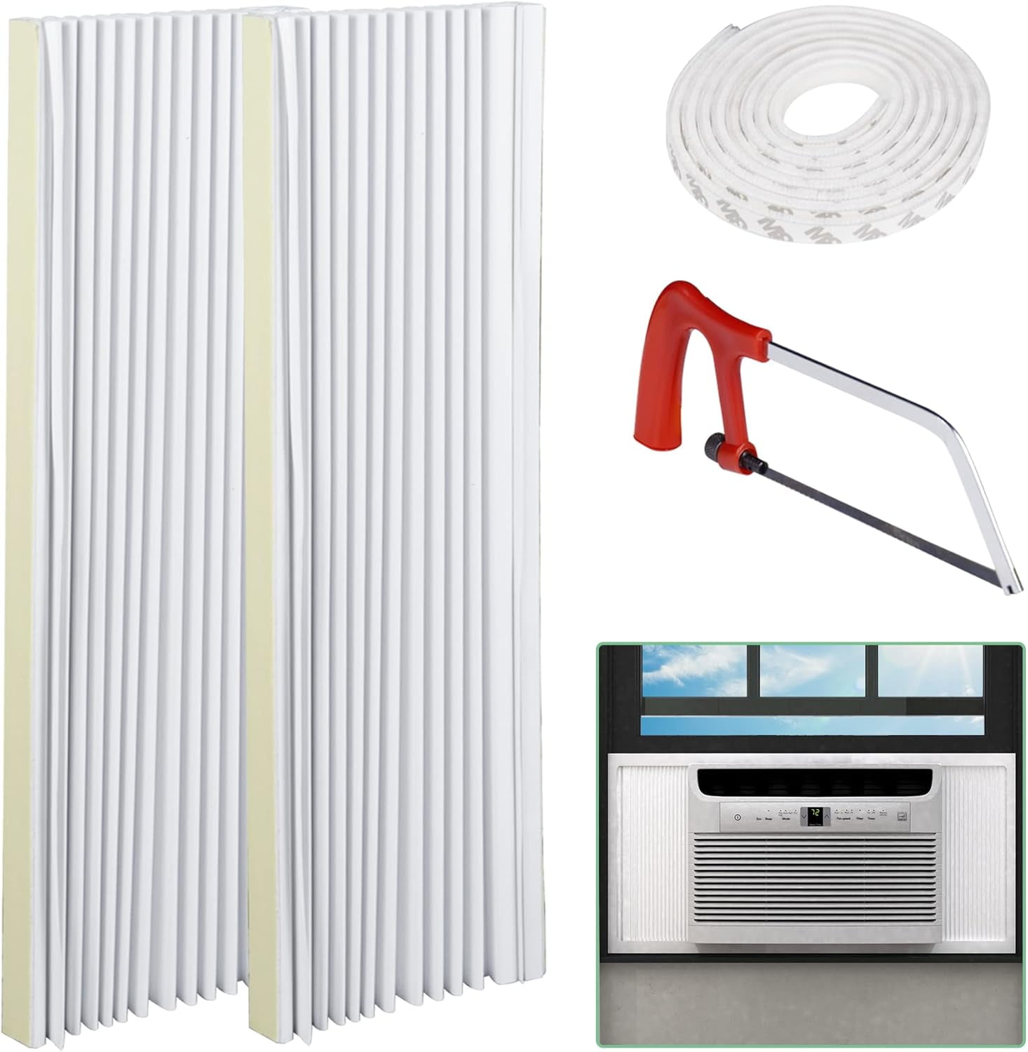 shiyou-Window Air Conditioner Side Panels Kit, Adjustable Air ...