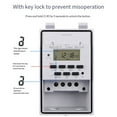 Time Controller Intelligent Timer With Cover With Key Lock Lcd Display ...