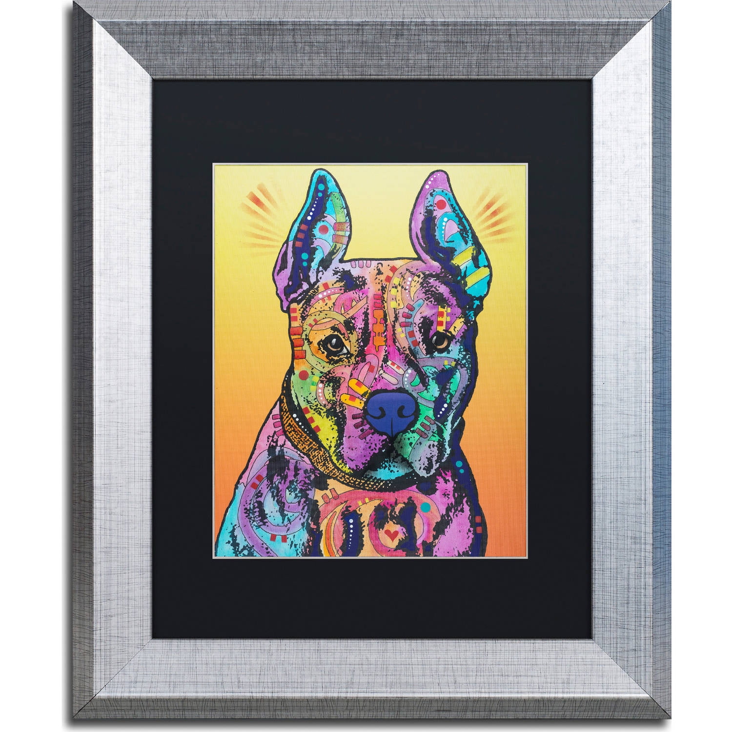 Trademark Fine Art "Bugsy 2" Canvas Art by Dean Russo, Black Matte ...