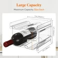 Lifewit Plastic Stackable Wine Rack for Refrigerator, Cabinet, Countertop,Wine Bottle Holder ...