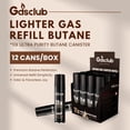 Gasclub Butane Lighter Gas Pure 11X 99.99% Premium 300ml(10.14 oz) 12 ...