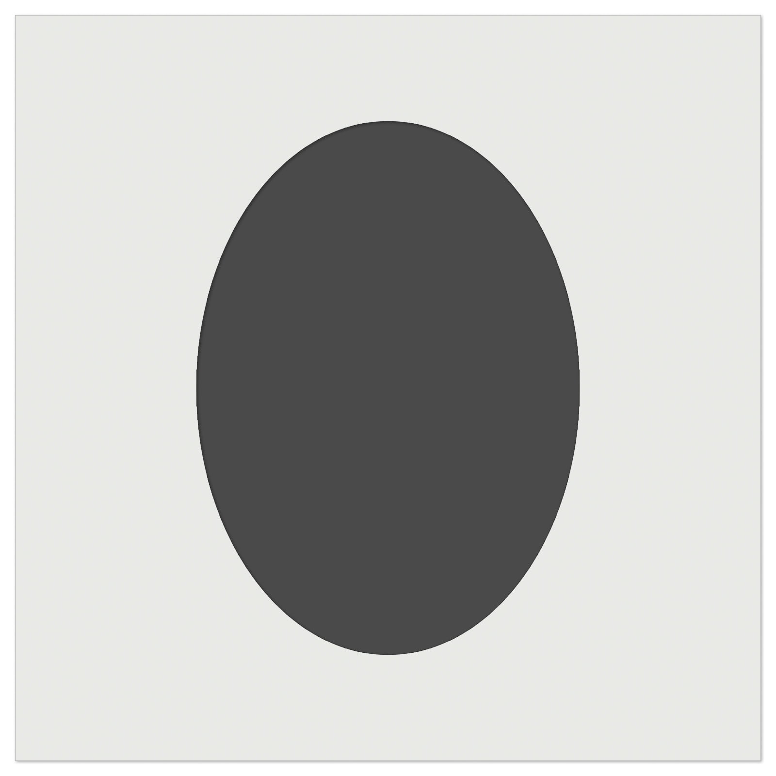 Oval Solid DIY Cookie Wall Craft Stencil - 4.5 Inch - Walmart.com