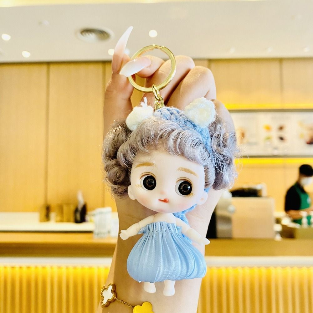 Mini Creative Lovely Delicate Dress Up Car Keychain Kids Birthday Gift ...