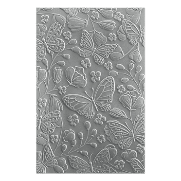 Embossing Folder Butterflies In Corner 4.25X5.75 By Darice - Walmart.com