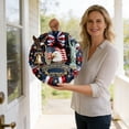 Custom Family Name Patriotic Door Wreath A01, Personalized 250 Year ...