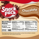 (4 pack) Snack Pack Chocolate Flavored Pudding, 6 Count Pudding Cups ...
