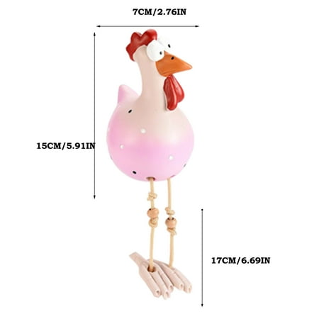 SMihono Decor Chicken Garden Plug Hen Rooster Hens Bird Edge Seater ...