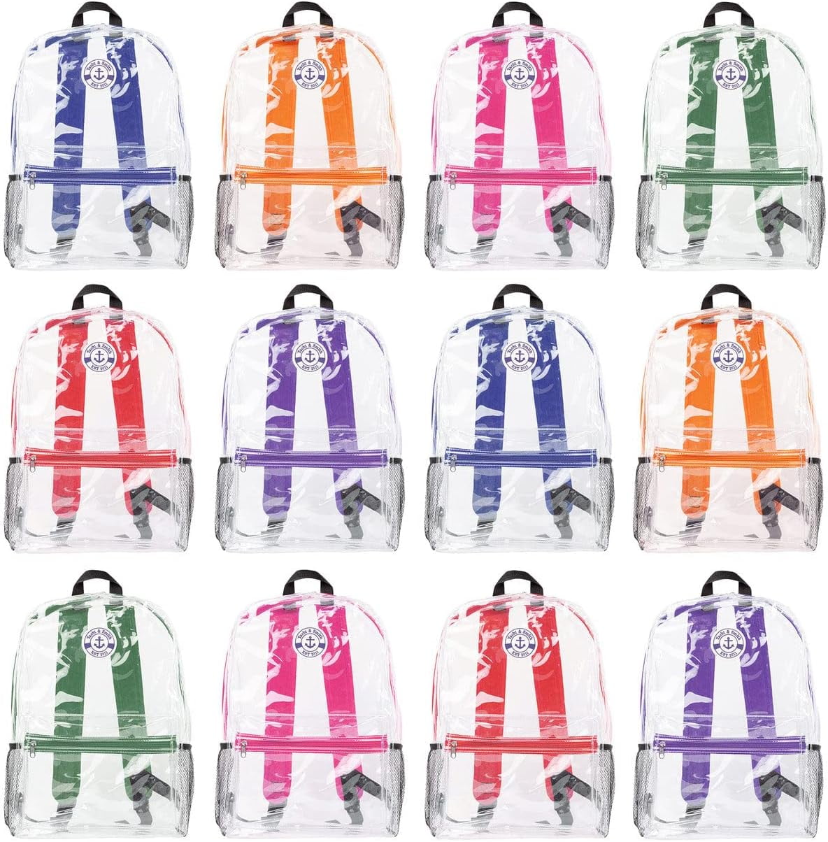 12 Pack 17 Inch Wholesale Backpacks for students, Case of Bookbags ...