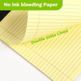Goefun Yellow Legal Pads 5x8 Inches Narrow Ruled Notepad Pack of 12 ...
