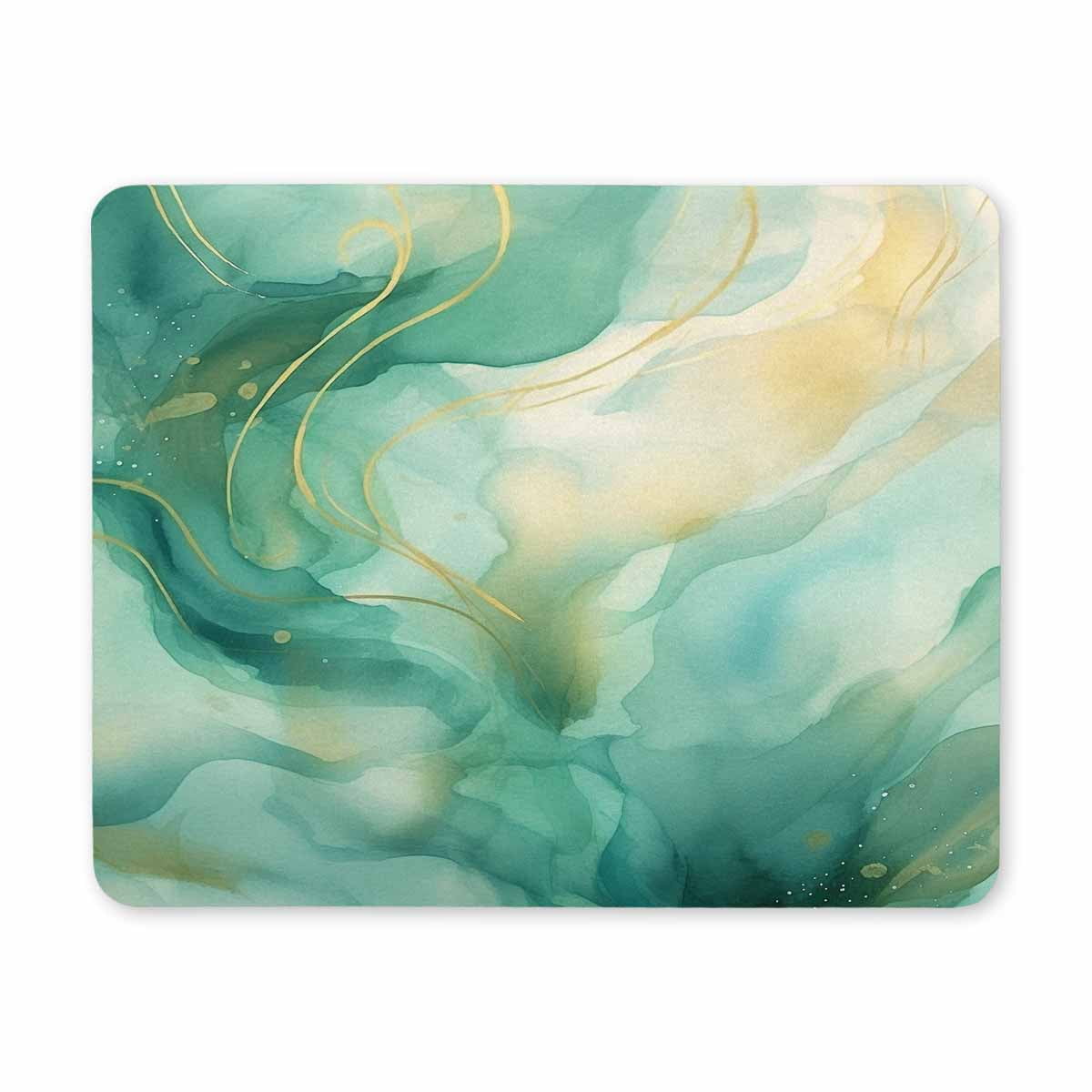 Square Mouse Pad Elegant Light Green Marble,Office Home Premium ...