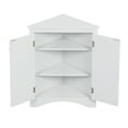 Corner Cabinet Bathroom Storage Cabinet with Adjustable Shelves, Floor ...