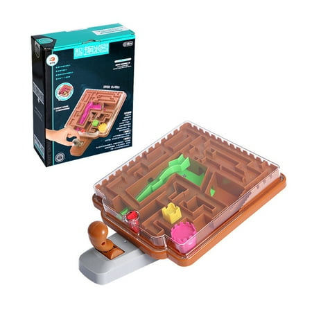 Children Kids 3D Handle Control Maze 3D handle control Ball Plastic ...