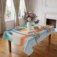 Bohemia Coconut Tree Sunset Table Cloth 52x70in, Waterproof Rectangle ...