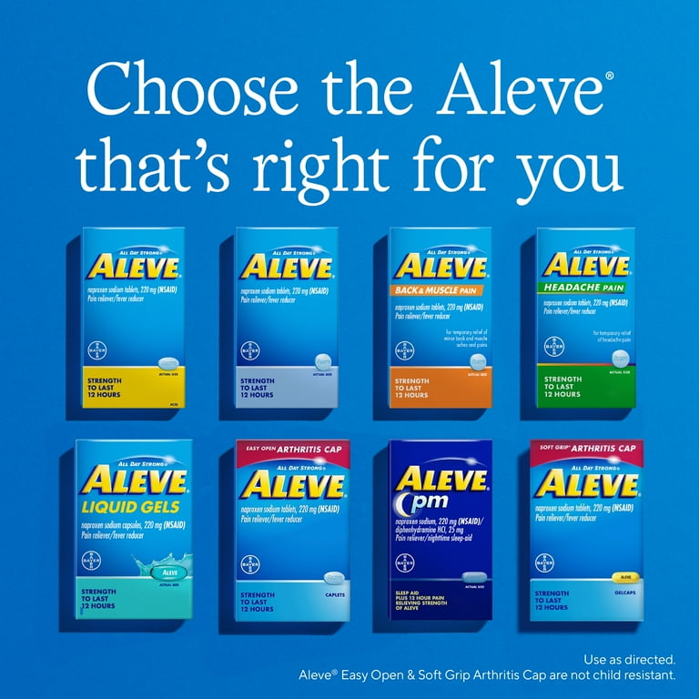 Aleve Tablets Label