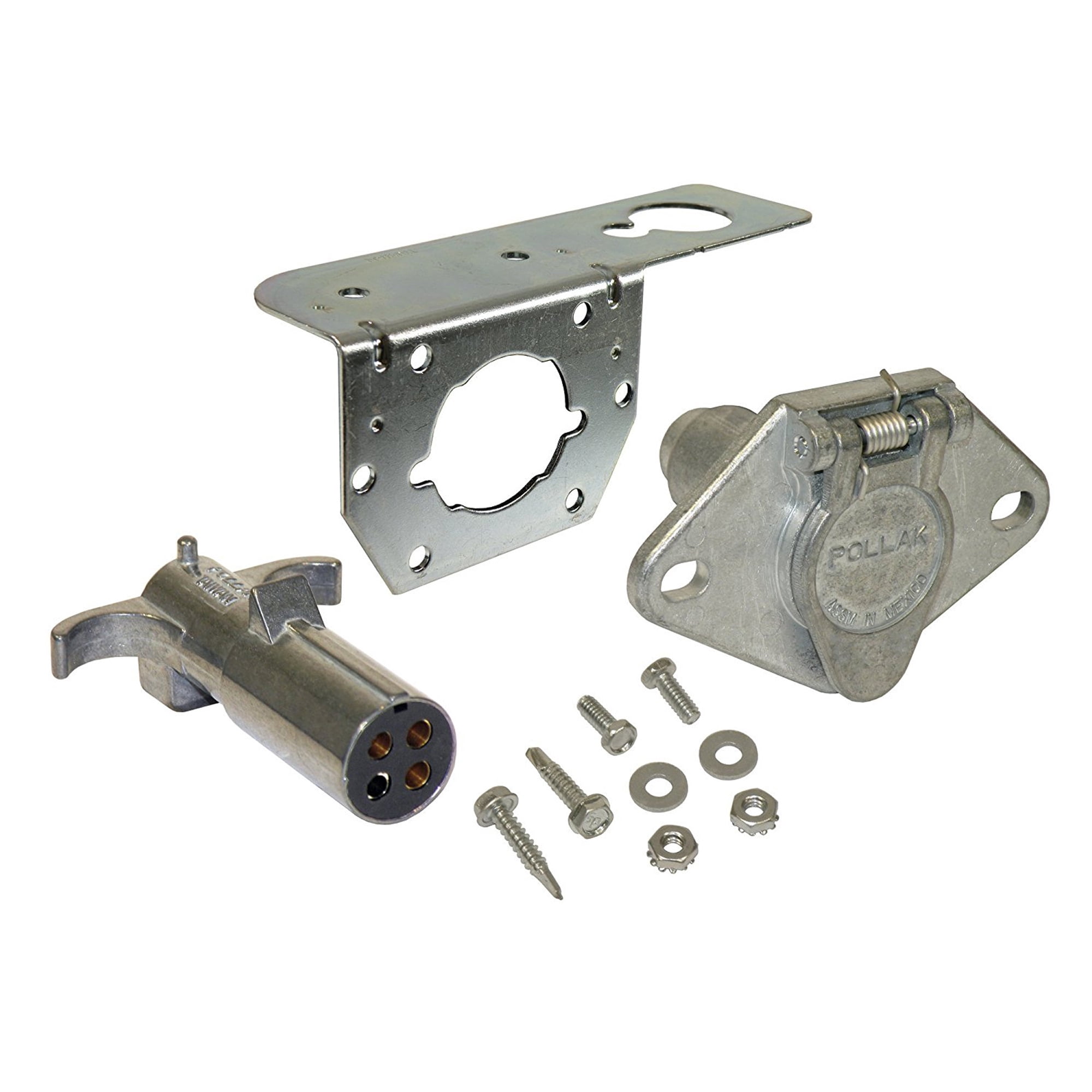 4-Way Round Car End and Trailer End Wiring Connector Kit - Walmart.com