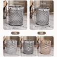11/15 Liter Clear Plastic Trash Can, Open Top Round Trash Can Waste ...