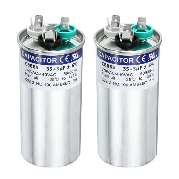 TRANE SF Run Capacitor - 10 MFD (MicroFarad) 370/440 Volts - (1 Pack ...