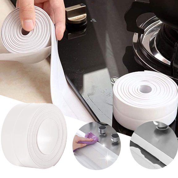 Mokani Caulk Tape Waterproof Self Adhesive, 3 Rolls White Caulking ...