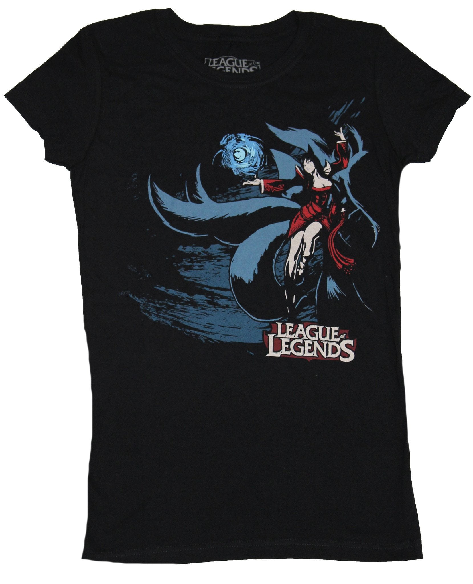 League of Legends Girls Juniors T-Shirt - Ahri Original Splash Art ...
