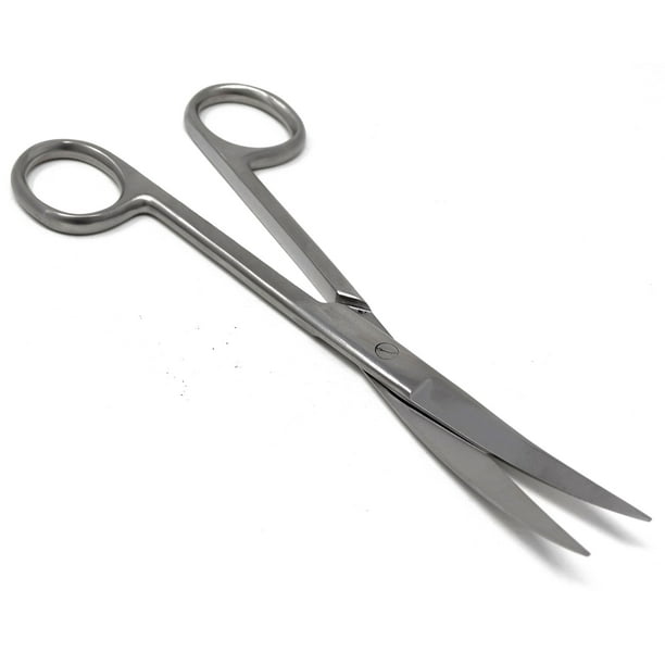 Lab Dissecting Scissors, Sharp/Sharp, 4.5", Curved, Stainless Steel ...