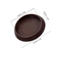 OUNONA 4Pcs Multi Function Dark Brown Chair Wheel Stoppers Non Slip ...