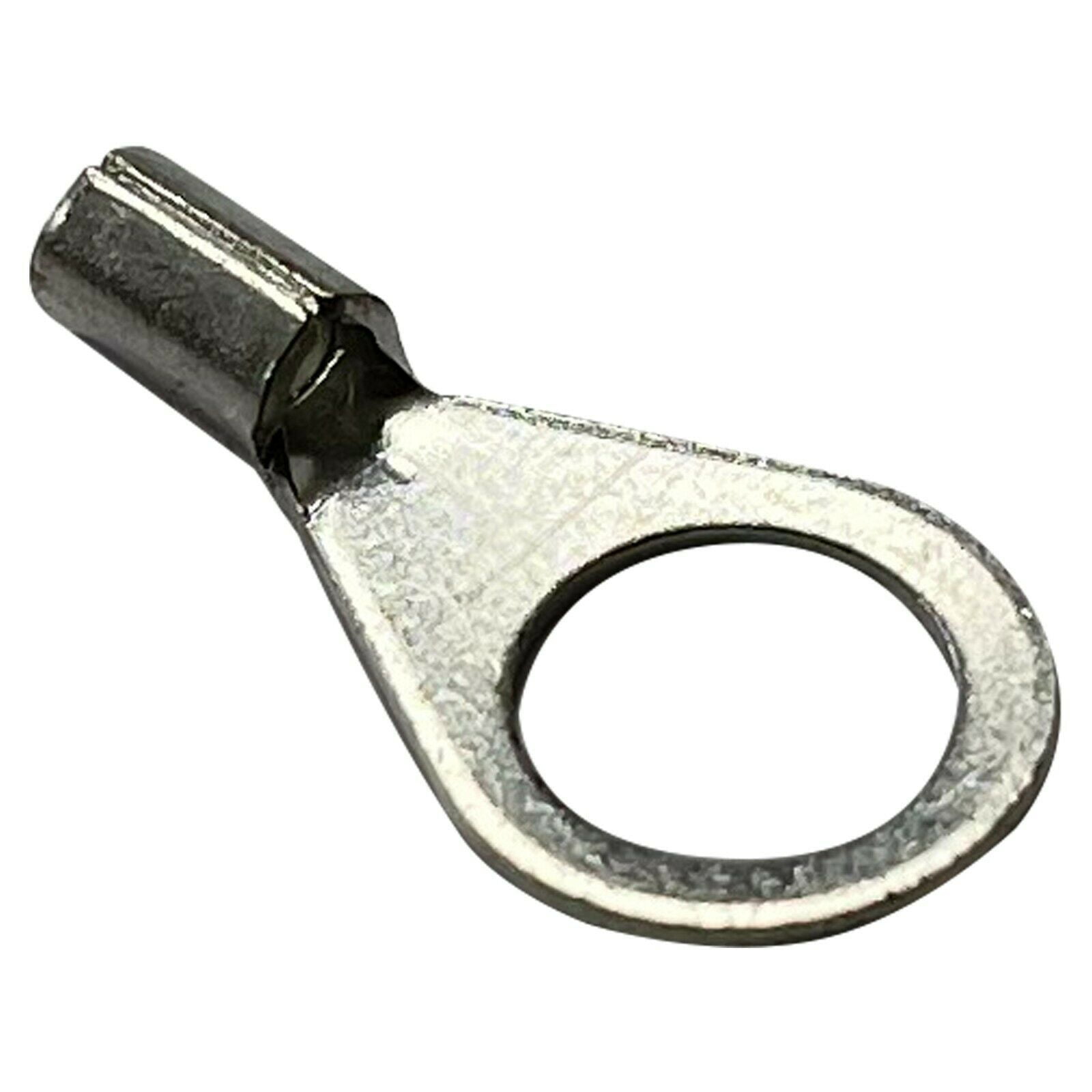 (100) Non-Insulated 16-14 AWG Gauge Ring Connector 5/16" Stud Electrical Wire Terminal - USA ...