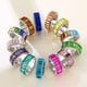 Anillo de cristal de circón 3A para mujer, sortija de lujo Multicolor ...