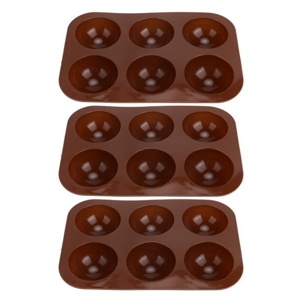 Baking Mold, 6 Holes Semi Sphere Mold Silicone For Cake For Pudding For ...